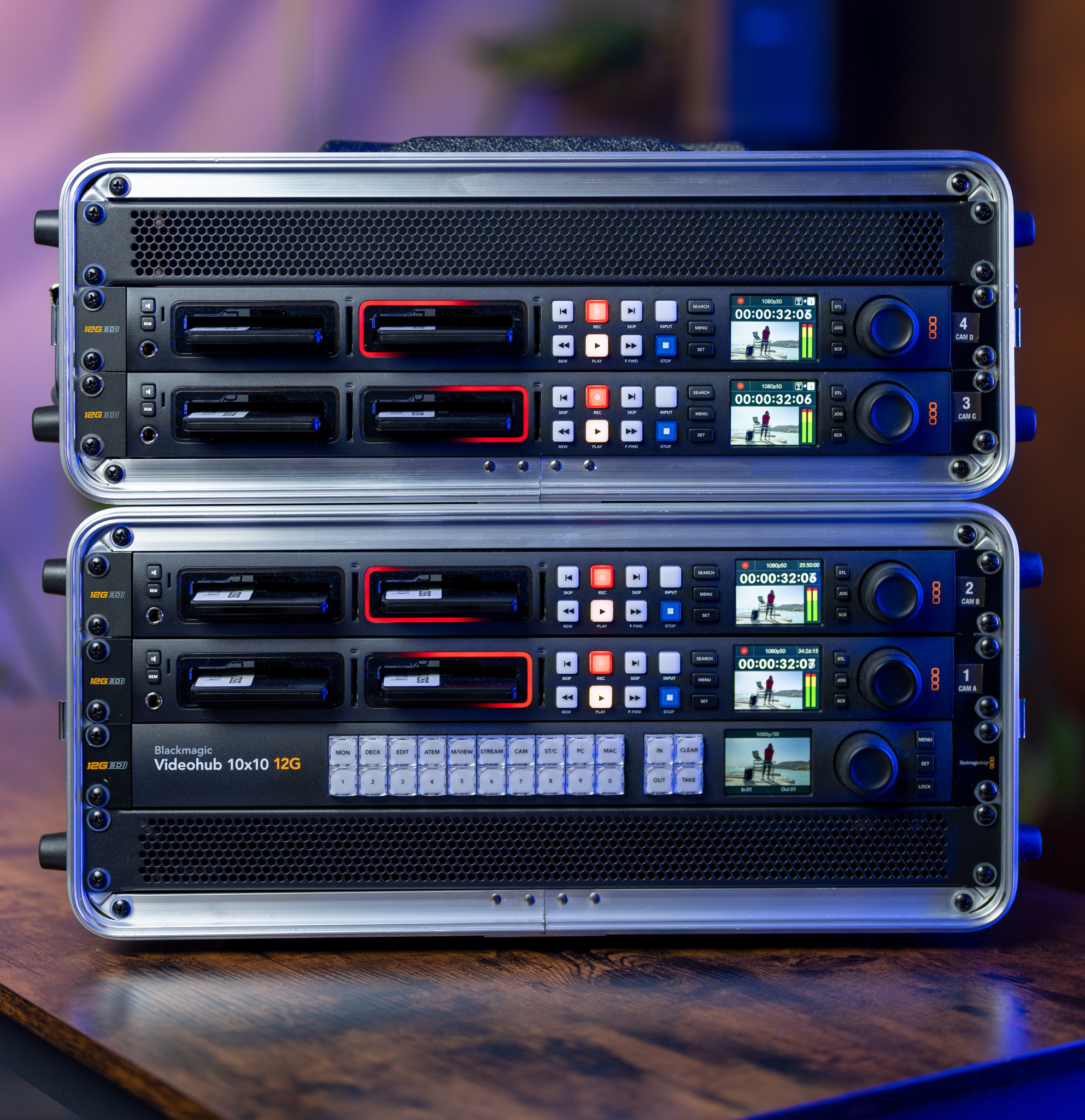 Blackmagic Web Presenter 4K mit MultiView 4 und MultiDock 10G ...